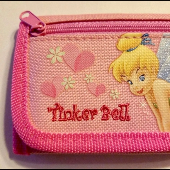 Disney | Toys | Disney Tinkerbell Pink Trifold Wallet | Poshmark